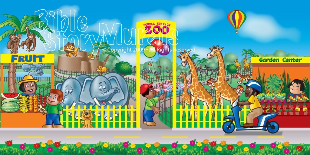 Childrens Ministry Wall Murals for Churches, Preschools and Nurserys ...