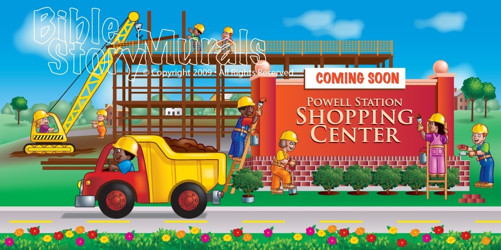 Childrens Ministry Wall Murals for Churches, Preschools and Nurserys ...