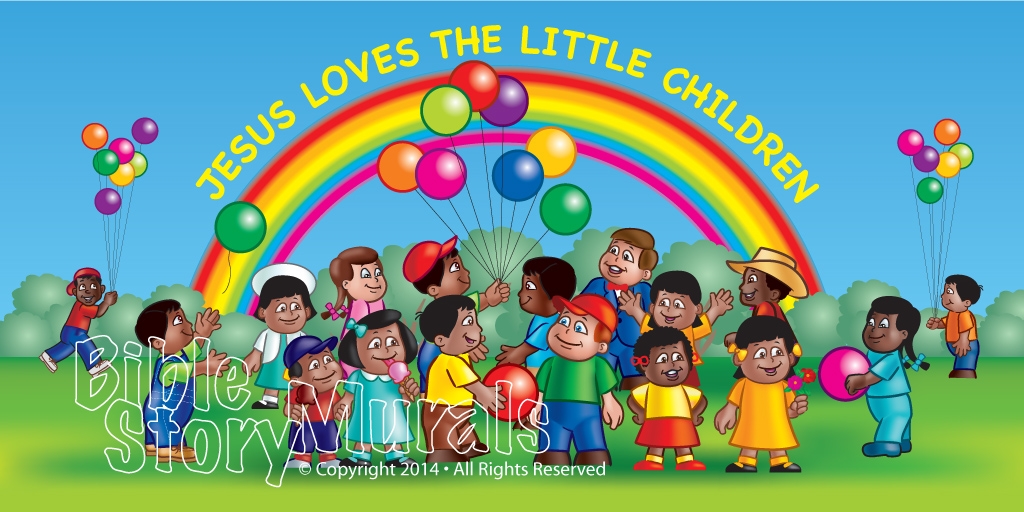 Childrens Ministry Wall Murals for Churches, Preschools and Nurserys ...